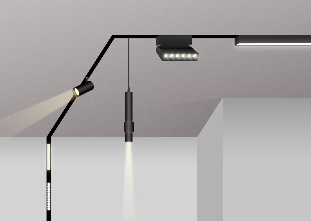 Magnetic track system – Springswitches